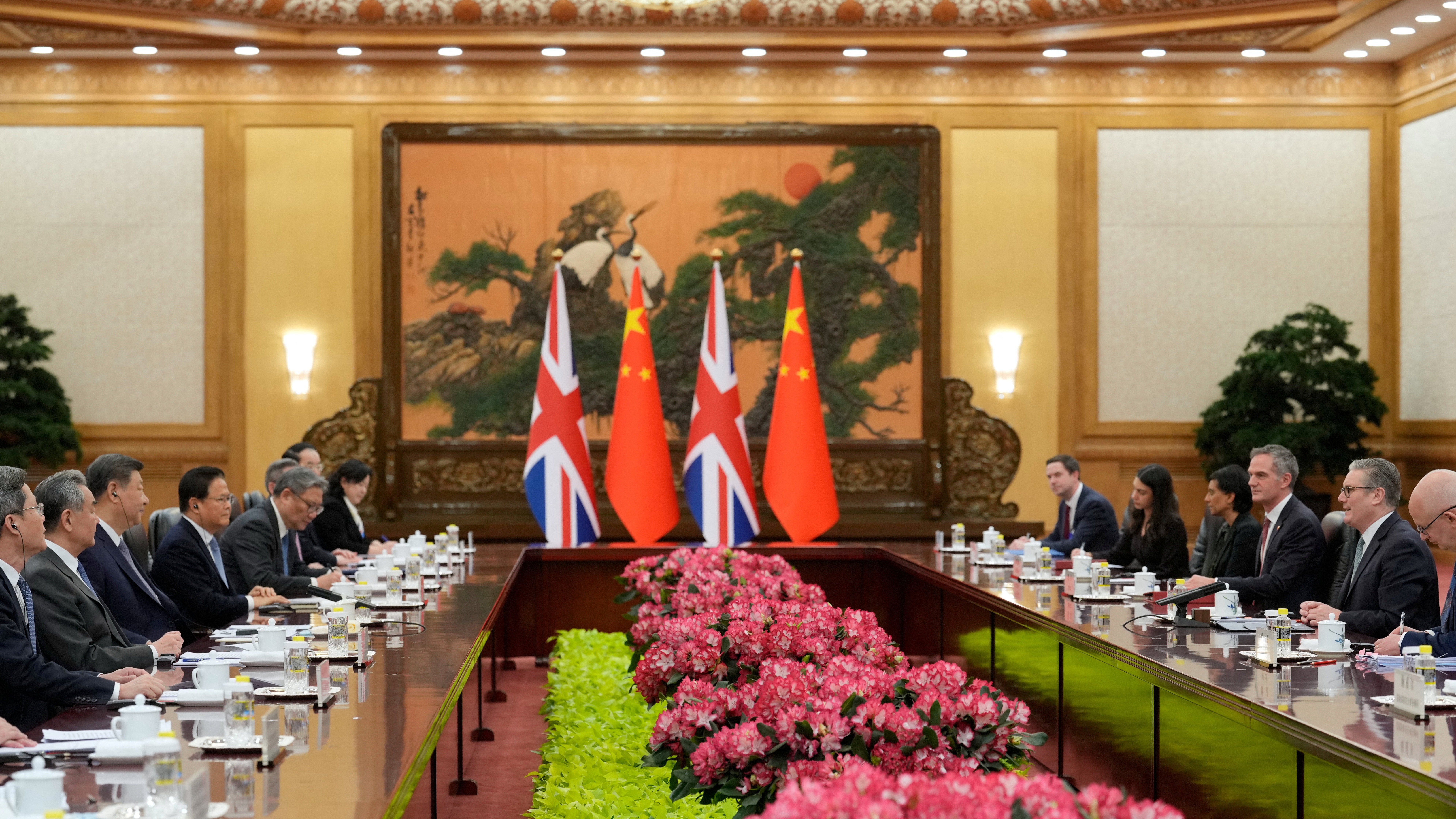 UK's Starmer meets Xi to mend 'ice age' ties, push business deals